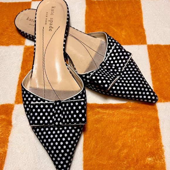 kate spade | Shoes | Kate Spade Polka Dot Mules | Poshmark